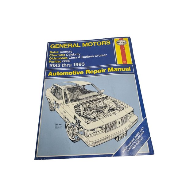 Hayes | Other | Hayes Gm Car Repair Manual Century Celebrity Ciera ...
